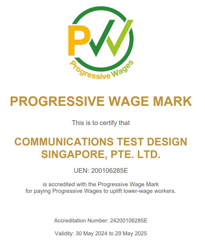 Working at Communications Test Design (S) Pte Ltd company profile and ...