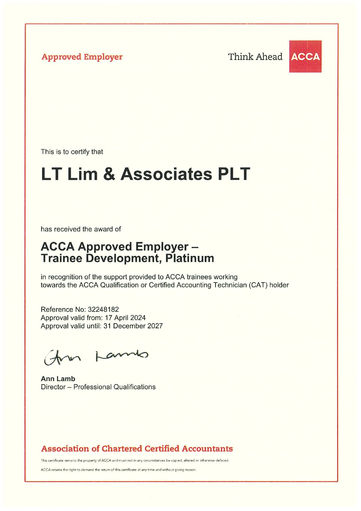 Working at LT Lim & Associates company profile and information | Jobstreet