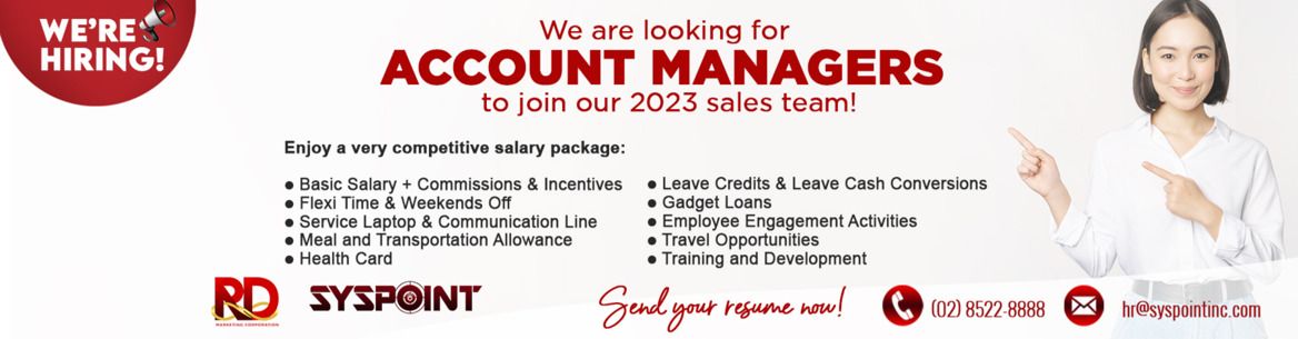 Syspoint Inc. job openings and vacancies | JobStreet